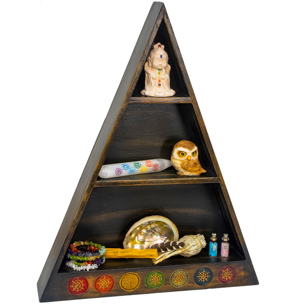 Wooden altar shelf store